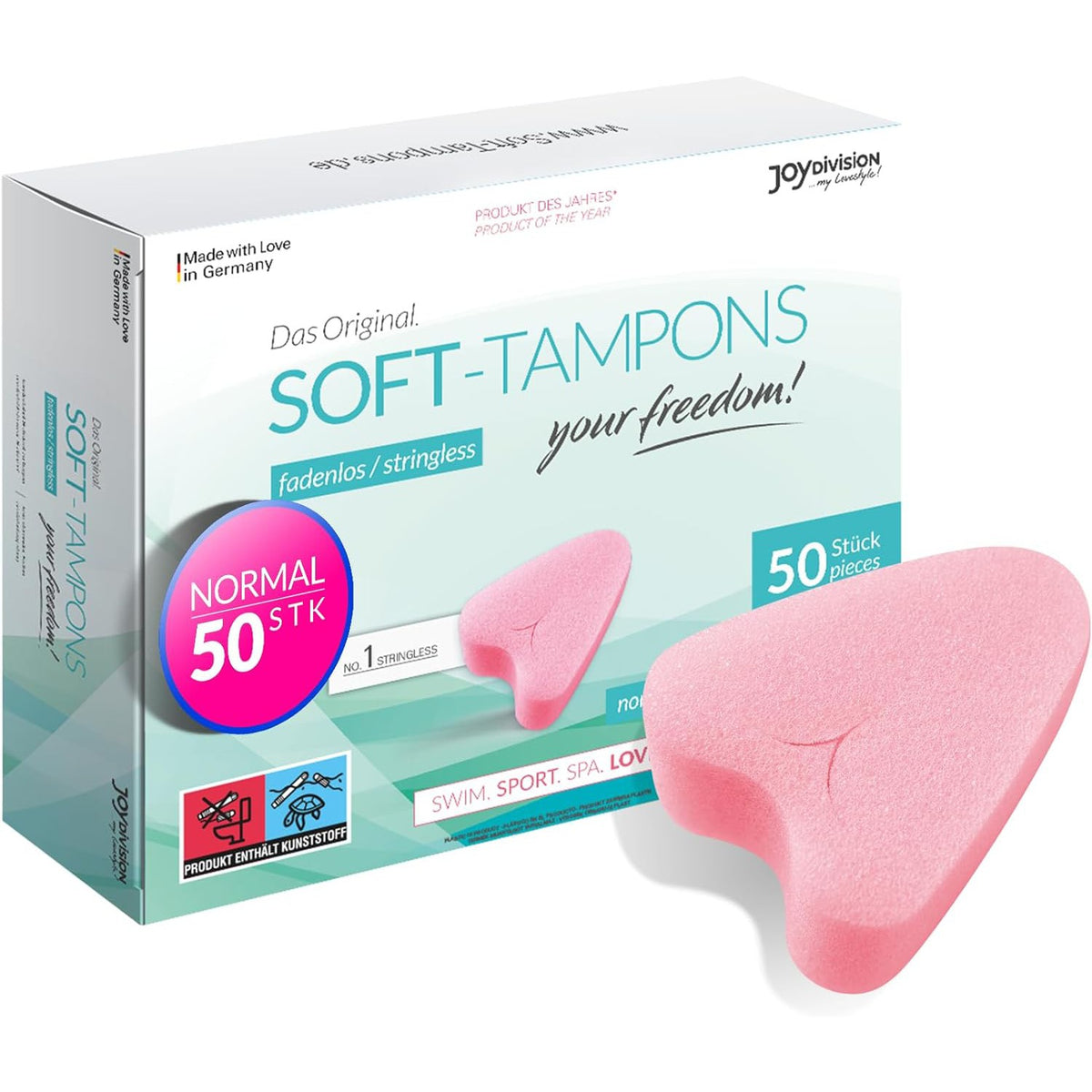 Joy Division Soft Tampon Menstrual Sponges - Normal (50 Pack) – PeriodShop
