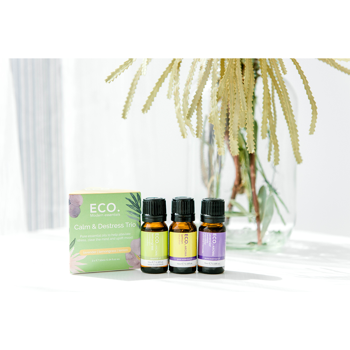 Eco Aroma Essential Oil Trio - Calm & Destress (3 Pack) – PeriodShop