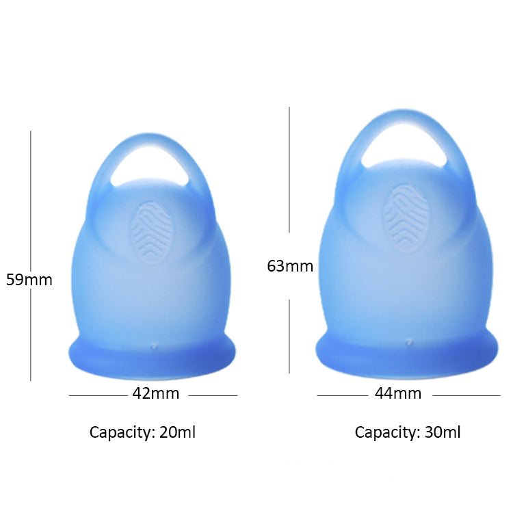 Folio Reusable Menstrual Cup with Loop Stem - Blue – PeriodShop