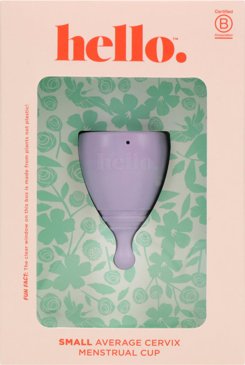 Hello Menstrual Cup - Medium Cervix - Small Lilac – PeriodShop