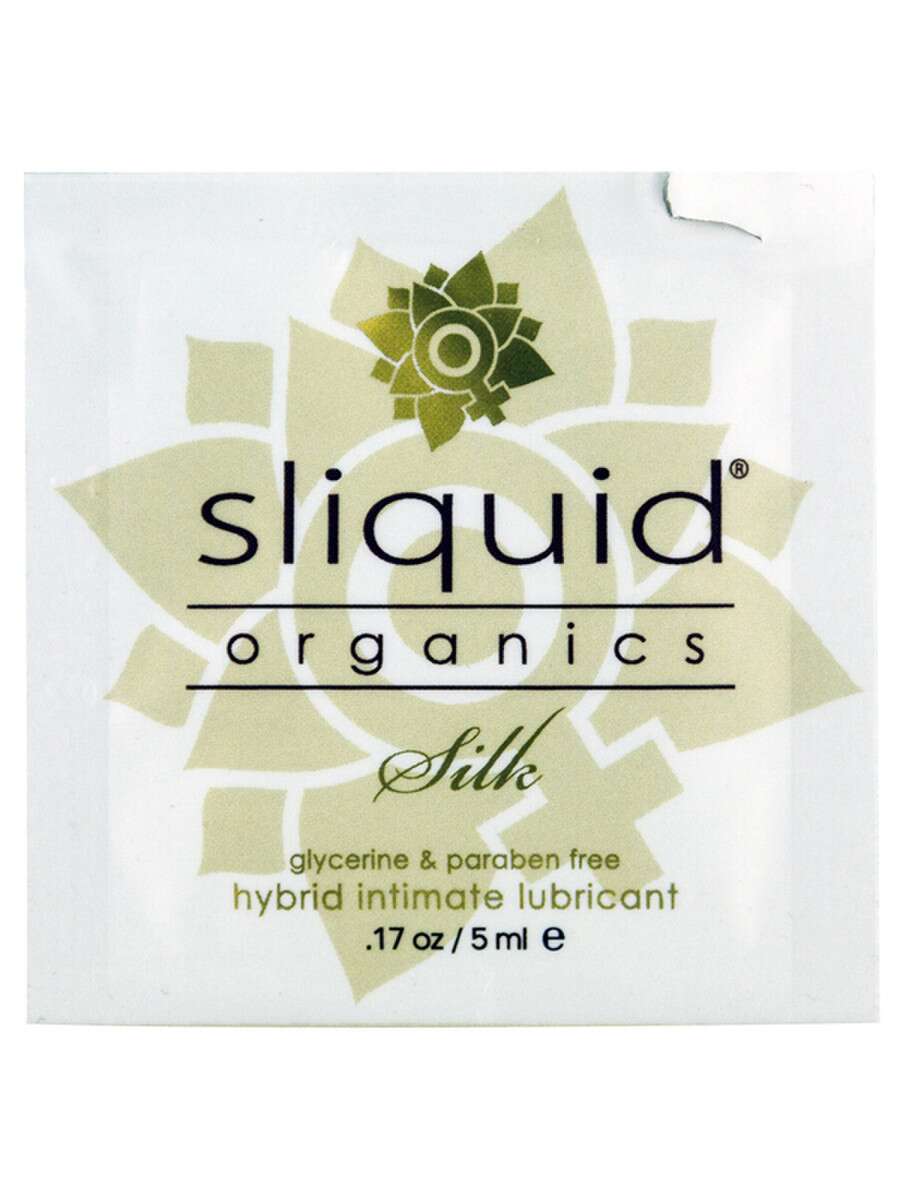 Sliquid Organics Silk Hybrid Aloe & Silicone Intimate Lubricant Sachet ...