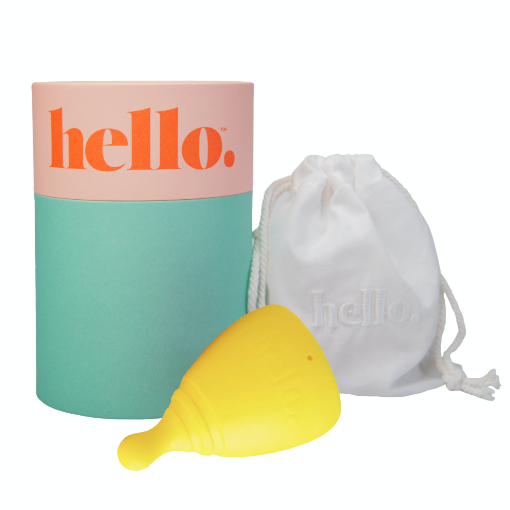 Hello Menstrual Cup - Medium Cervix Large Yellow – PeriodShop